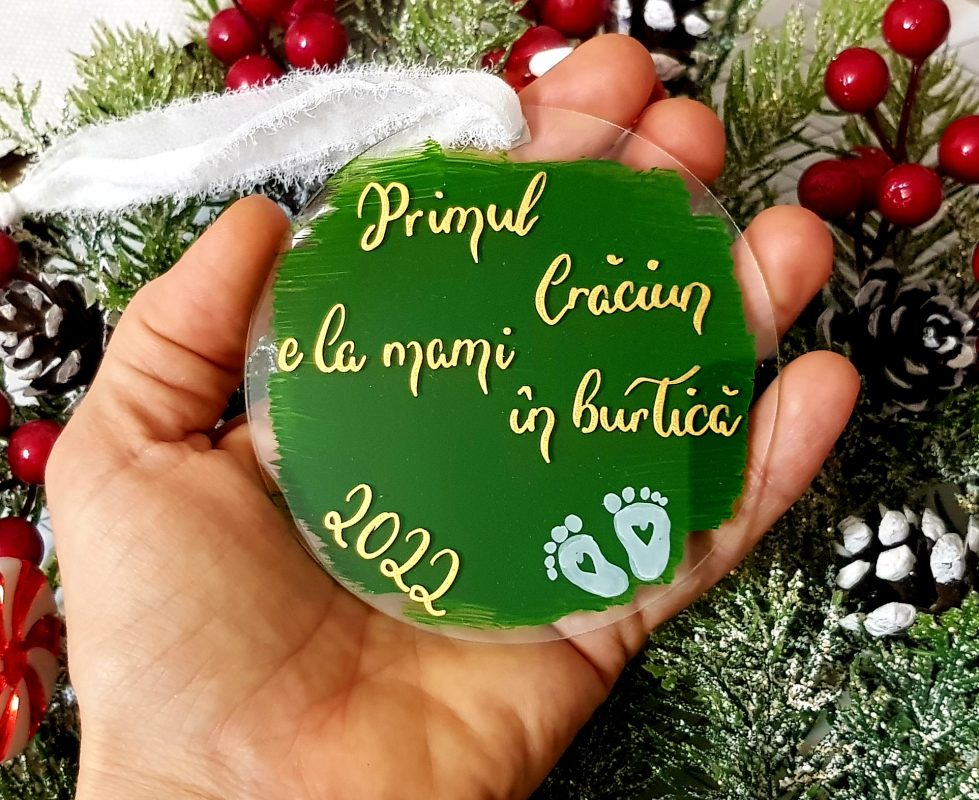 Globul de Poveste – Primul Craciun e la Mami in Burtica / Verde ...